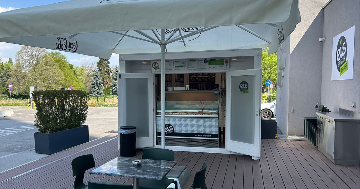 Eis-Greissler am Donauturm Wien | Eisgenuss im Grünen